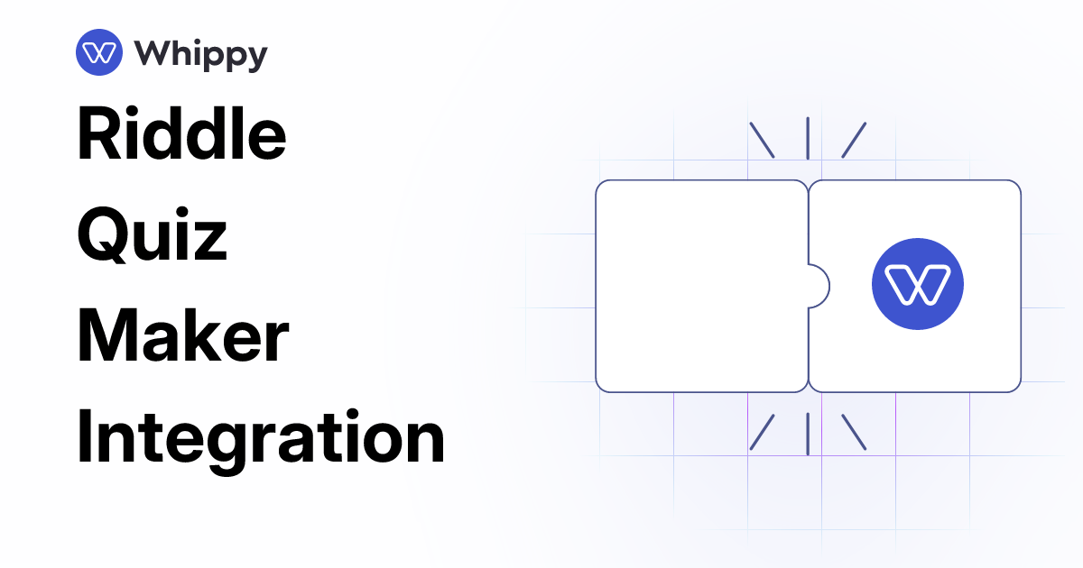 Whippy Riddle Quiz Maker integration
