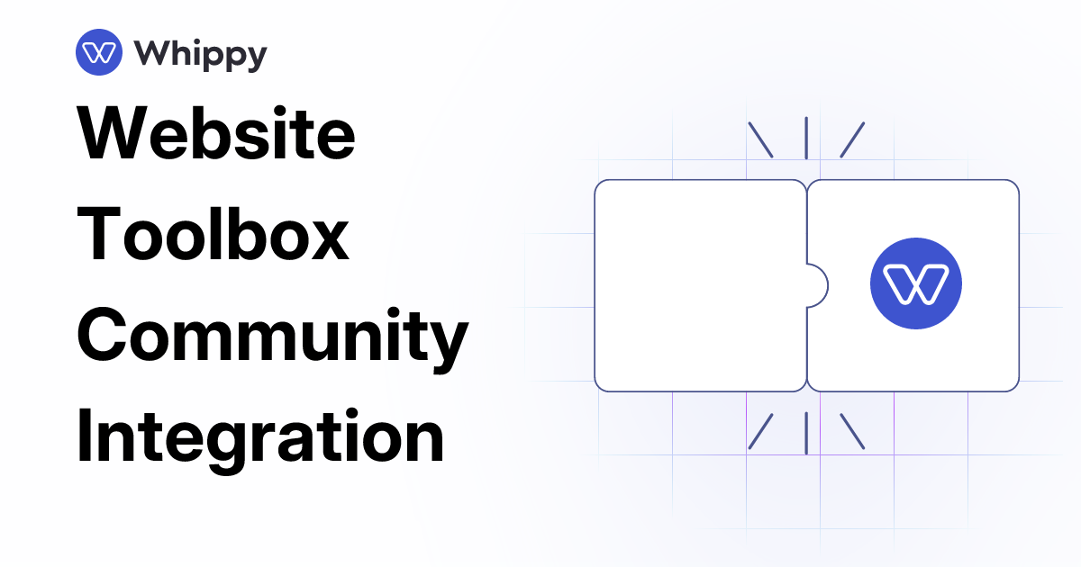 Whippy Website Toolbox Community integration